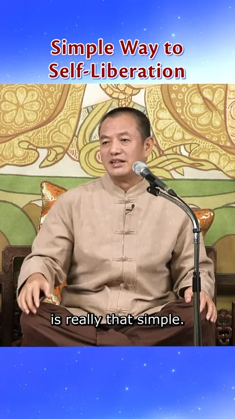 The method of self-liberation is simple: just one compassionate thought ...